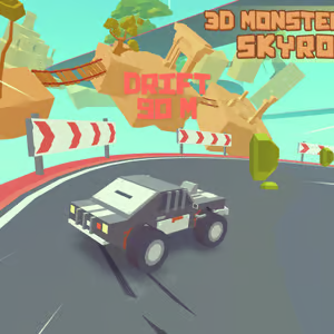 3D Monster Truck: Skyroads - Unblocked Games 76